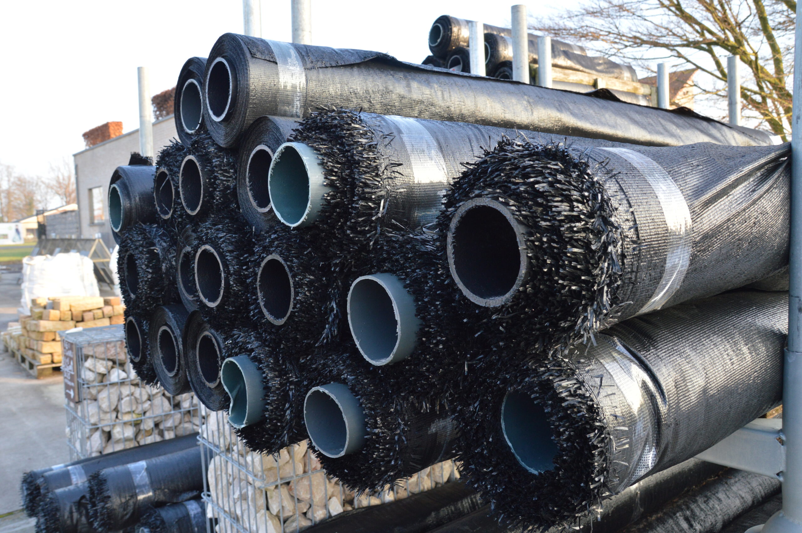 Geweven Geotextiel Zwart 1,05m x 100m - De Witte BV